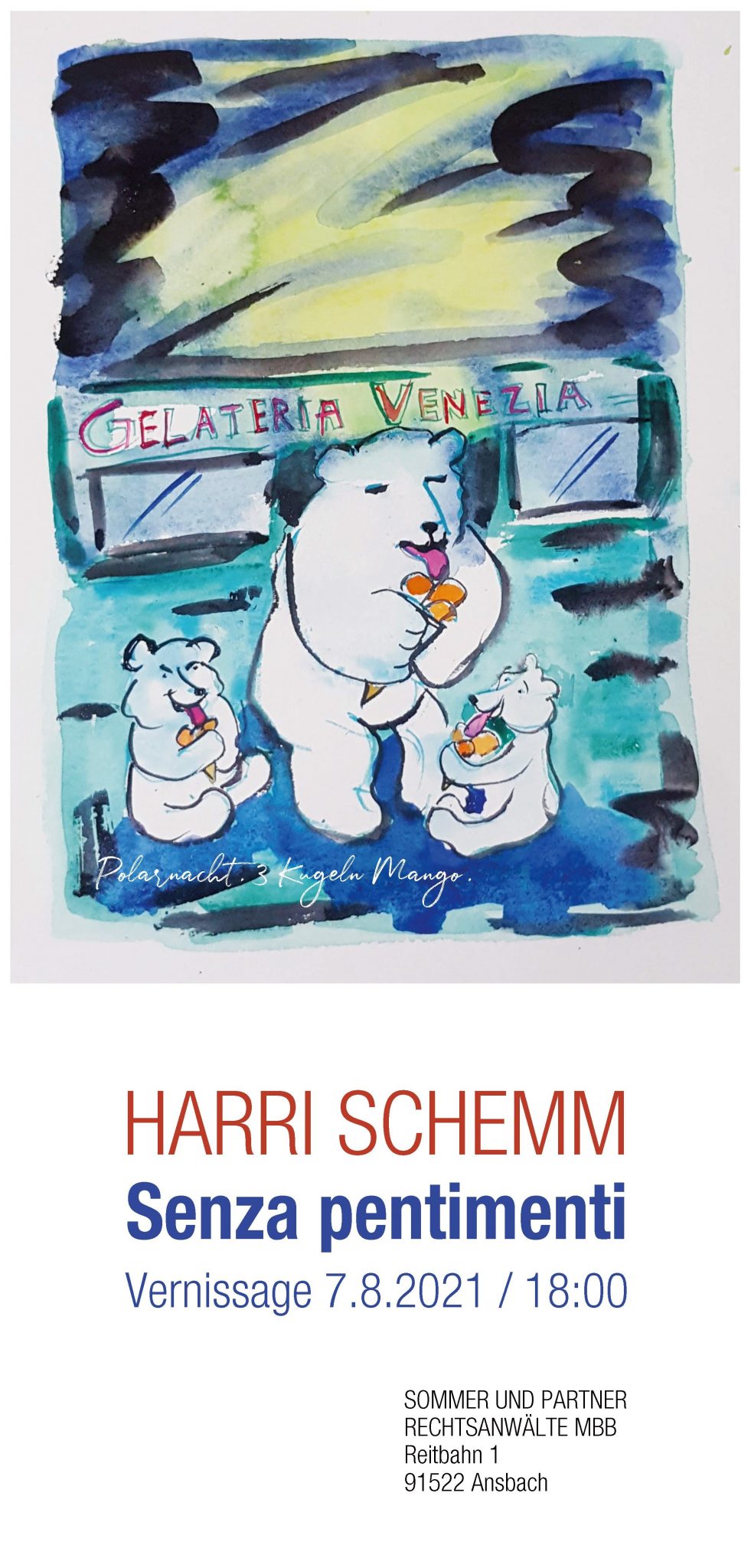 Kunst in der Kanzlei: Harri Schemm „Senza Pentimenti“ – fränkischer.de